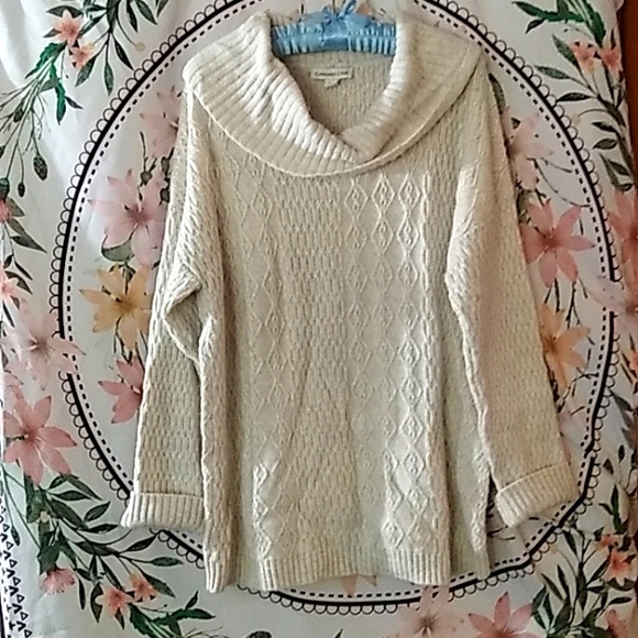 Coldwater Creek | Sweaters | Cable Knit Turtleneck Sweater | Poshmark